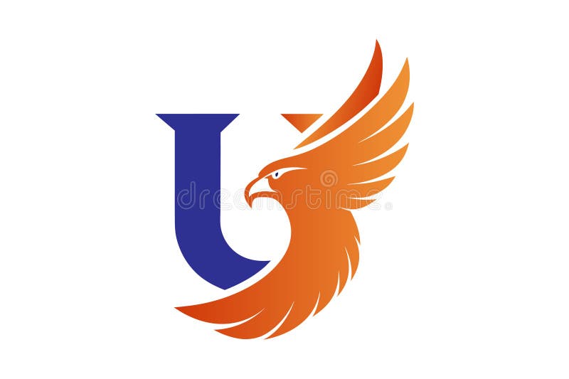 Stylized Eagle Head Emblem U Illustration for Your Design Stock Vector ...