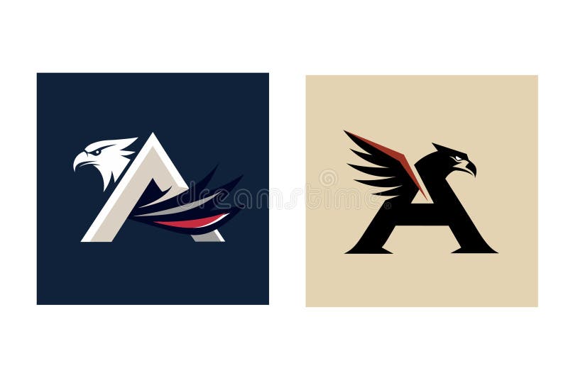 Stylized Eagle Head Emblem a Illustration for Your Design Stock Vector ...