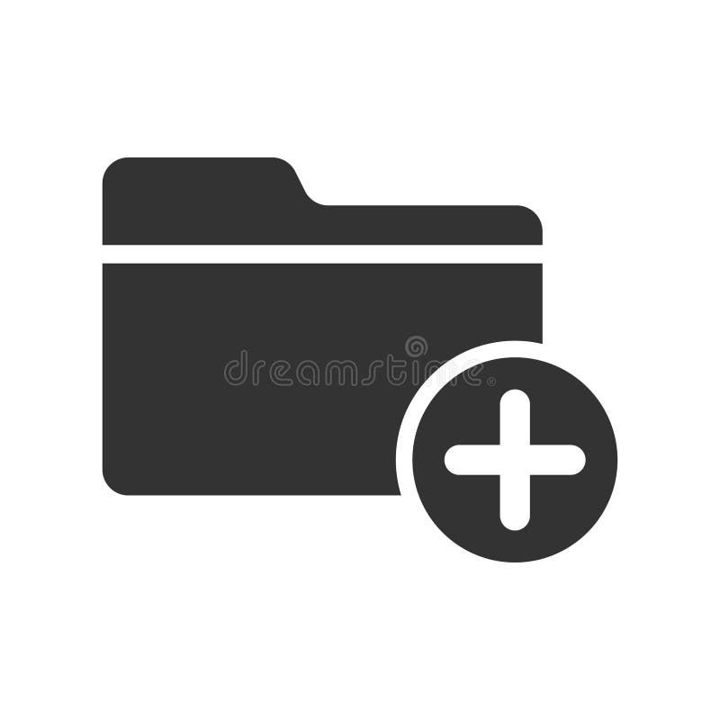 Create folder icon stock vector. Illustration of symbol - 175092749