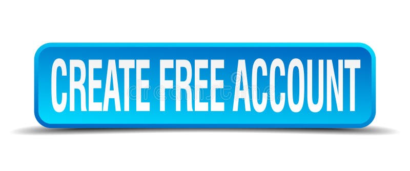 Create free account button stock vector. Illustration of shine - 121127009