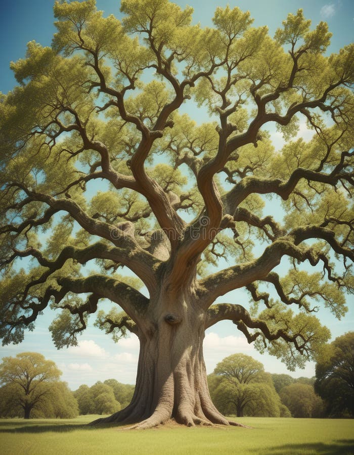 Create Graphic Elements Big Trees for Backgrounds Family Tree Stock ...