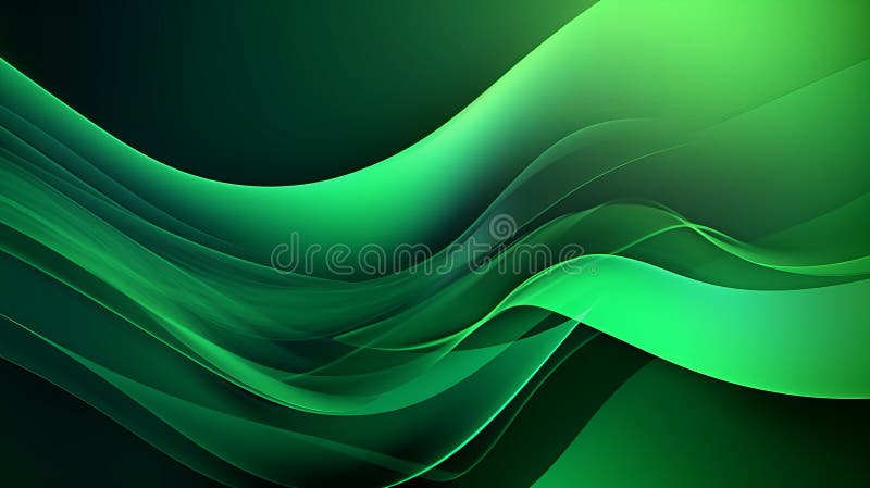 Create Green Abstract Background with Jiggling Lines and Smooth ...