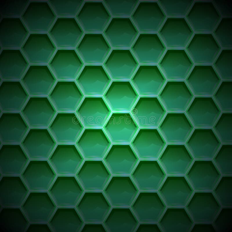 Create Green Color Honeycomb Background Texture Stock Vector ...