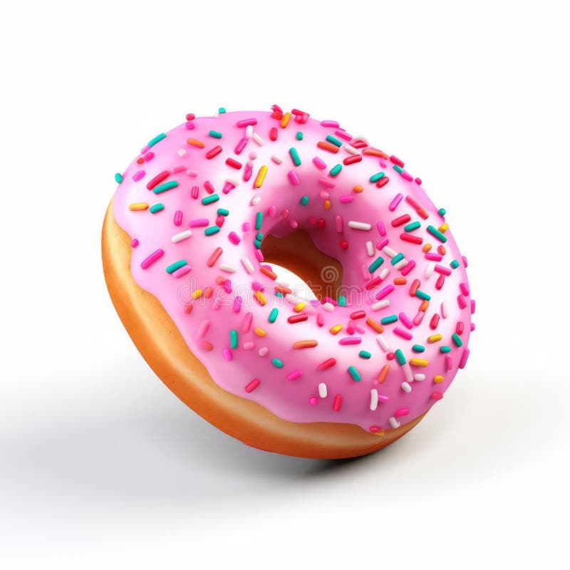 Create High-quality Donut Design on White Background Image Stock ...