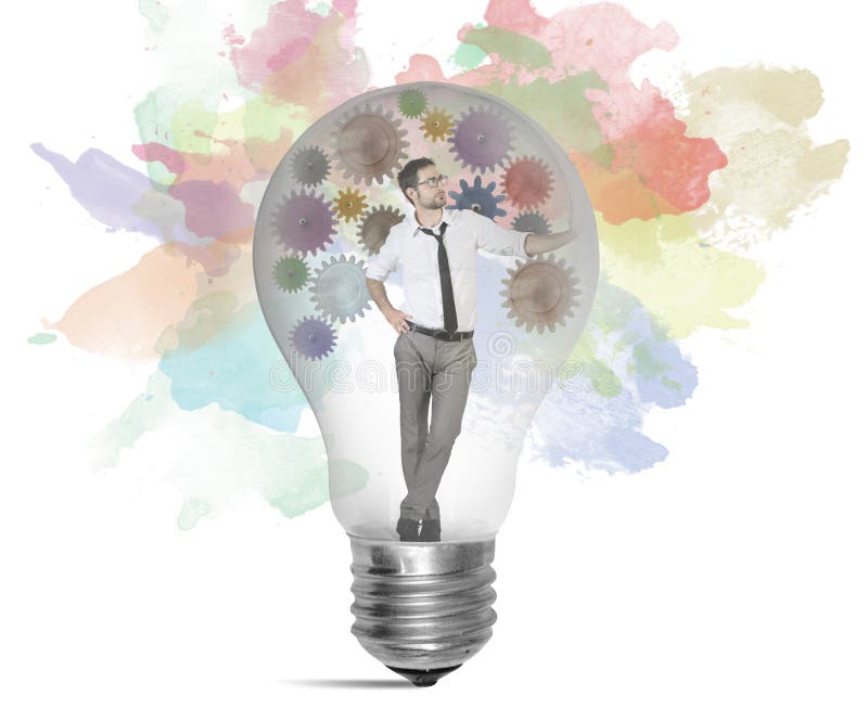 Create a big idea stock photo. Image of draft, lamp, invention - 32360040