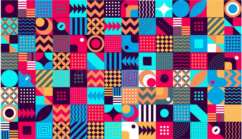 A Modern Collage that Combines Different Visual Elements. Stock ...