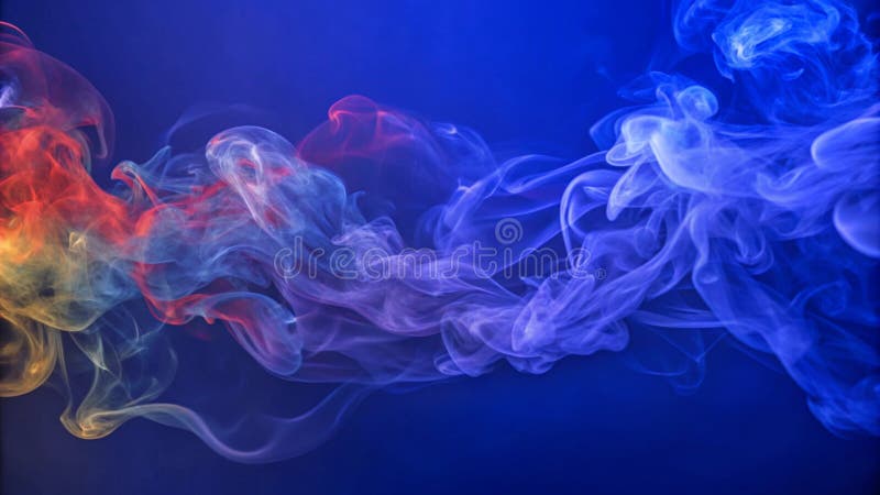 Colorful Smoke Patterns Blending and Intertwining Background Stock ...
