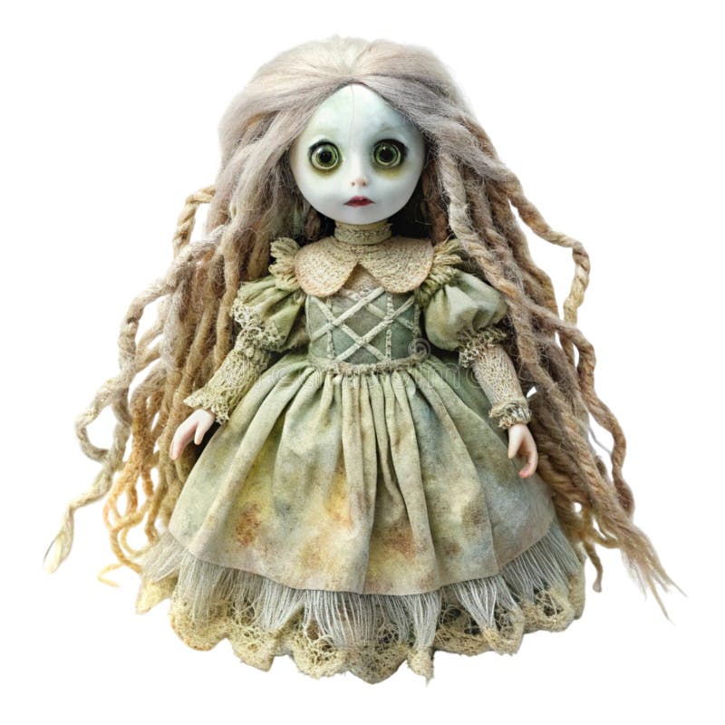 Creepy Horror Rag Dolls Watercolor Stock Vector - Illustration of ...