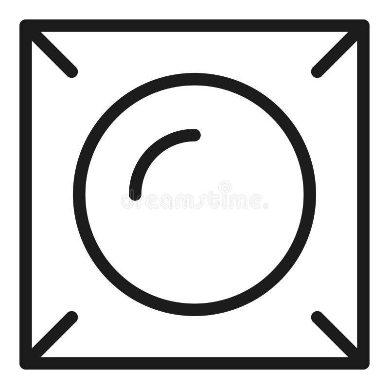 Create Image Icon Outline Vector. Edit Tool Stock Vector - Illustration ...