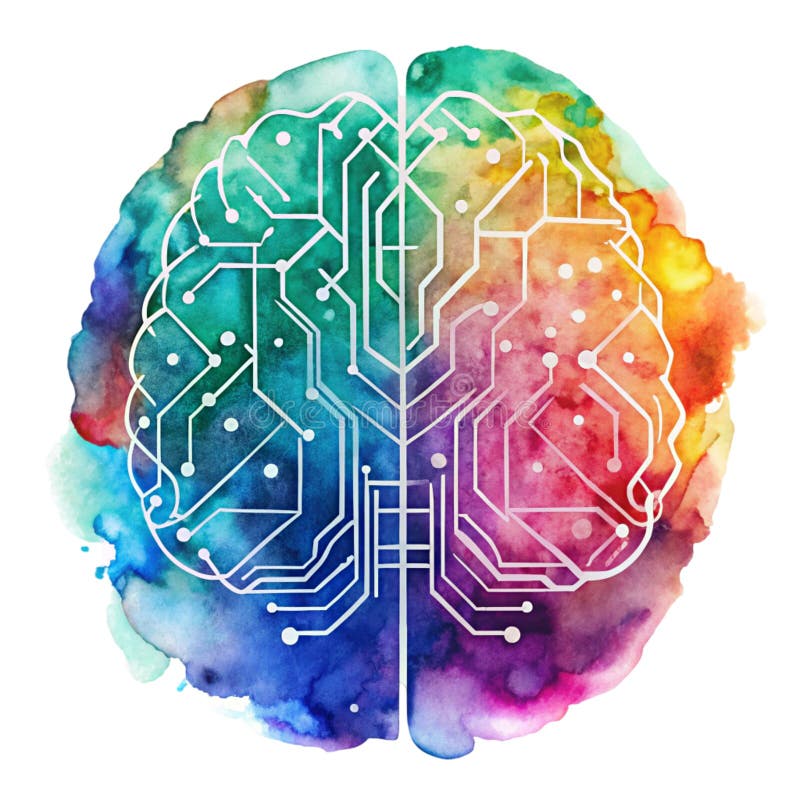 Computer Processor Watercolor Stock Illustrations – 235 Computer ...