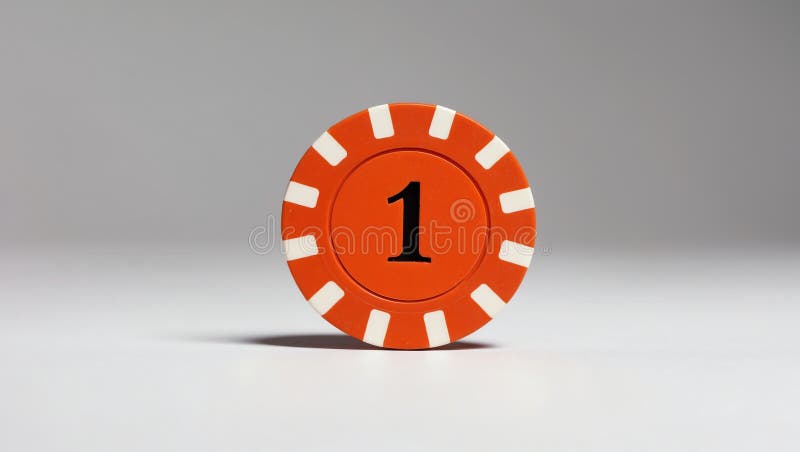 Create an Image of a Single Orange 1dollar Poker Chip Ai Generated ...