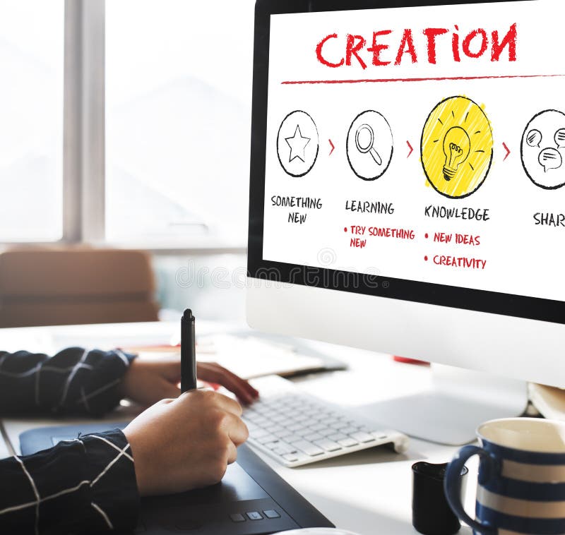 Create Imagination Innovation Inspiration Ideas Concept Stock Photo ...