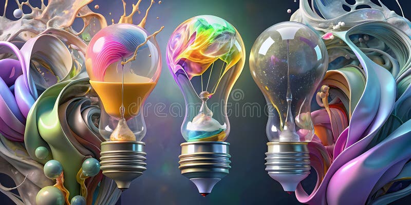 Create an Imaginative Scene Showcasing a Burst of Creativity Stock ...