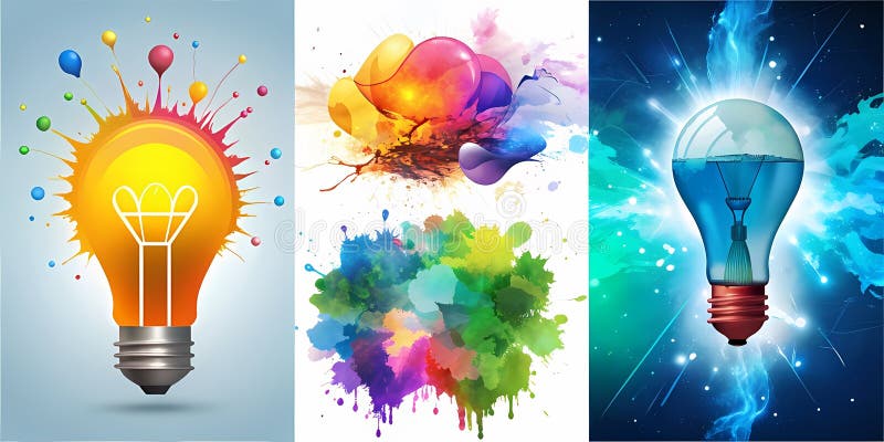 Create an Imaginative Scene Showcasing a Burst of Creativity Stock ...