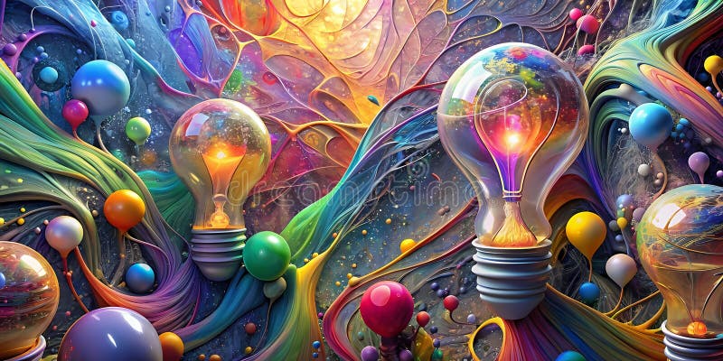 Create an Imaginative Scene Showcasing a Burst of Creativity Stock ...