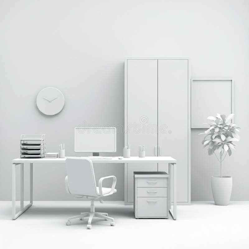 AIGenerated Office Mockups & Backgrounds for Modern Workspace Designs ...