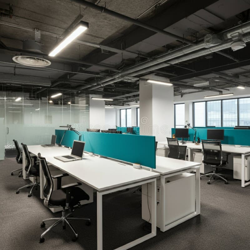 AIGenerated Office Mockups & Backgrounds for Modern Workspace Designs ...