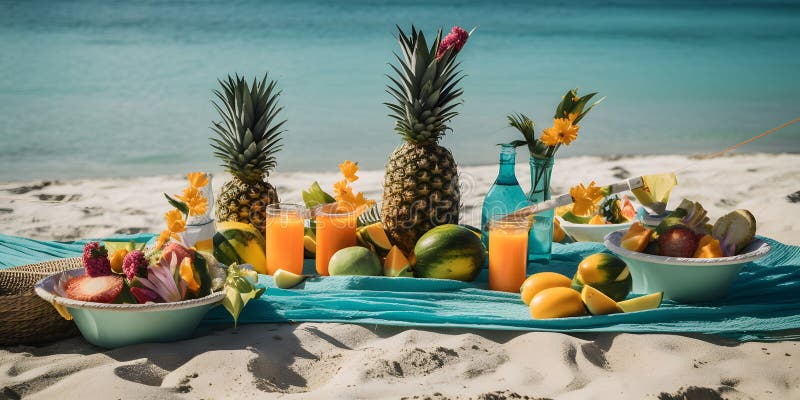 Create an Invitation for a Tropical-themed Party on the B Generative AI ...