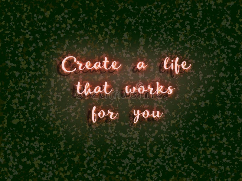 Create a Life that Works for You Stock Photo - Image of happiness ...