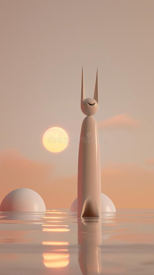 Create a Long Shot of Mystical Creatures in Sleek Minimalist Designs ...