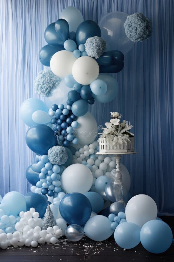 Create a Magical Winter Scene with this Beautiful Blue and White ...
