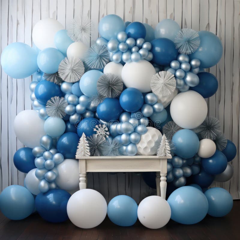 Create a Magical Winter Scene with this Beautiful Blue and White ...