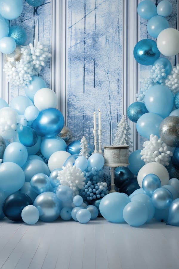 Create a Magical Winter Scene with this Beautiful Blue and White ...