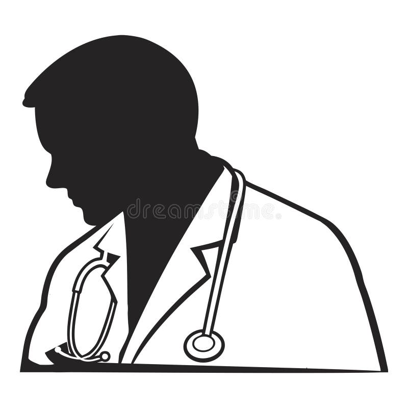 Create a Medical Doctor Icon Silhouette Vector Stock Vector ...