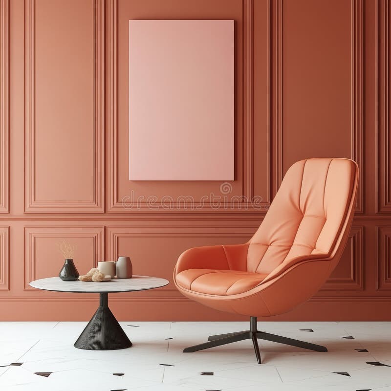 Create a Mock-up Poster with a Hipster Background Featuring an Armchair ...