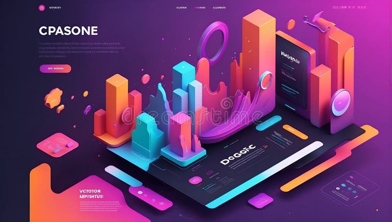 Modern Oasis: UI UX Landing Page with Vector Elegance. AI Generate ...