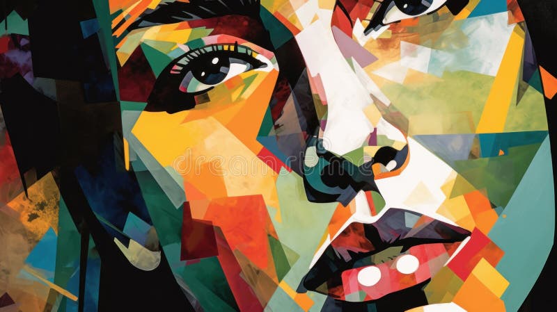 Create Neo-expressionism Portrait with Suprematism Style Stock ...