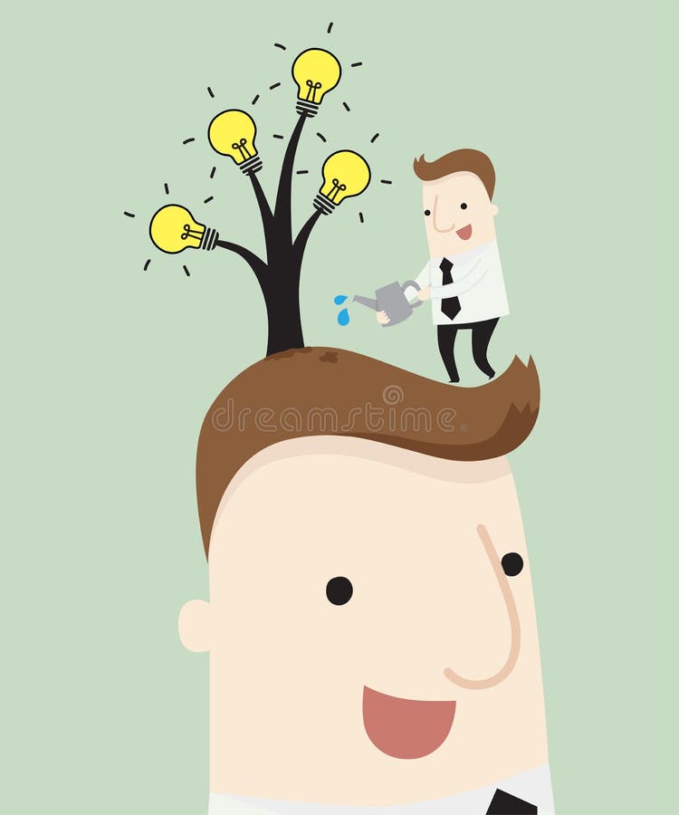 Create a New Idea Tree by Yourself Stock Vector - Illustration of tree ...