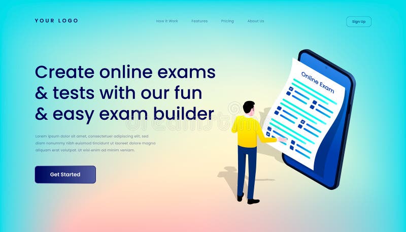 Create Online Exams & Tests with Our Fun & Easy Exam Builder Landing ...