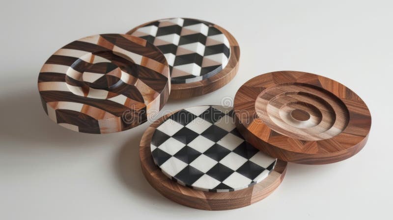 Create an Optical Illusion with these Geometric Coasters with a 3D ...
