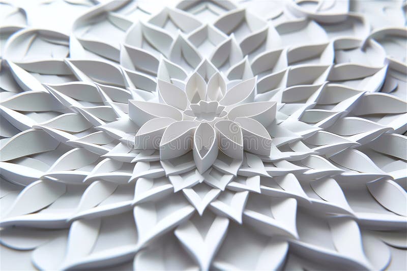 Create a Paper Cut Design Using Interlocking Geometric Shapes and ...