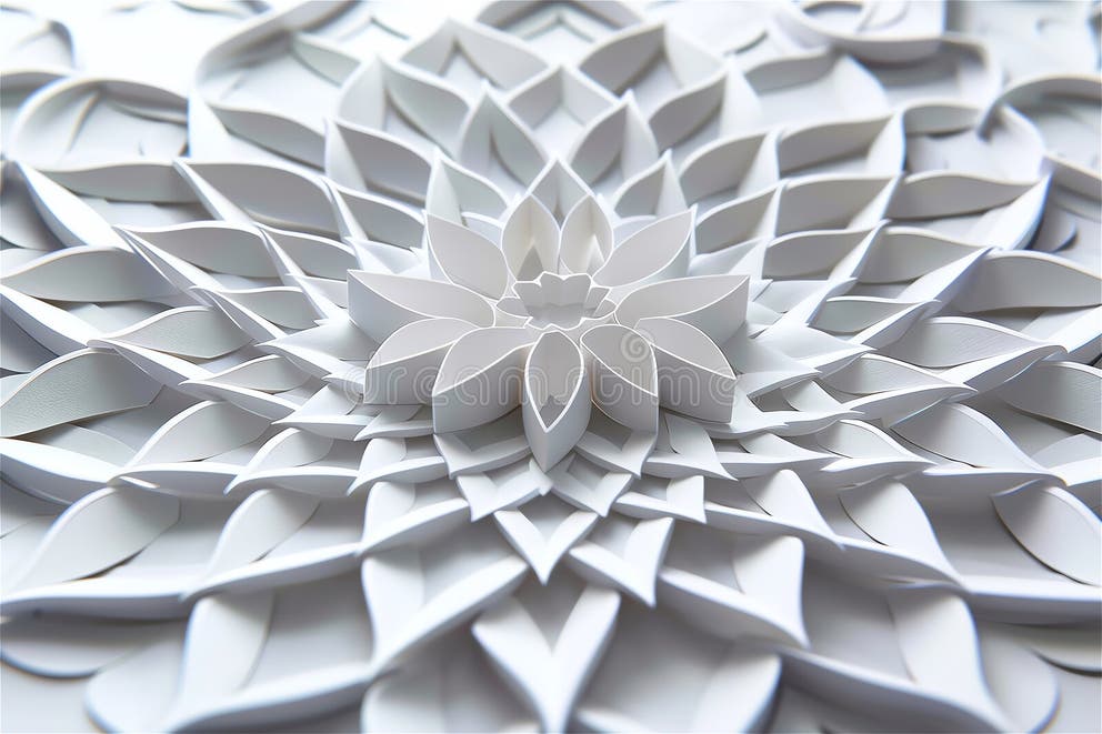 Create a Paper Cut Design Using Interlocking Geometric Shapes and ...