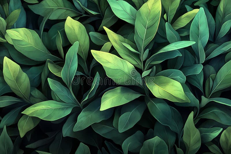 Create a Pattern with Leaves in Line Art, Using Delicate Neutral Tones ...