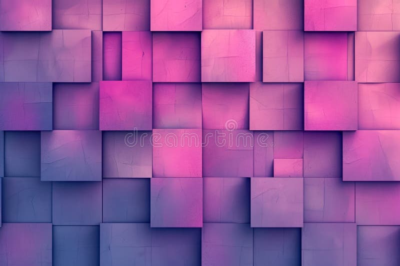 Create a Pattern of Squares with a Gradient of Purple and Pink Colors ...