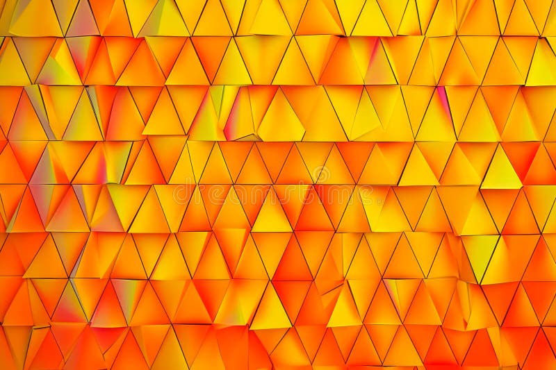 Create a Pattern of Triangles with a Gradient of Orange and Yellow ...