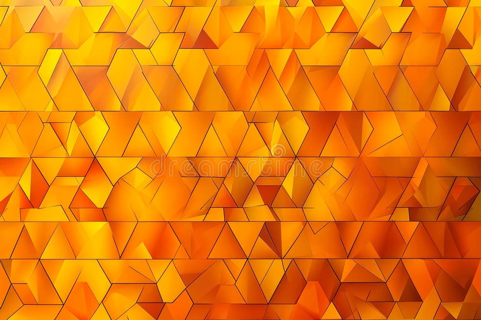 Create a Pattern of Triangles with a Gradient of Orange and Yellow ...