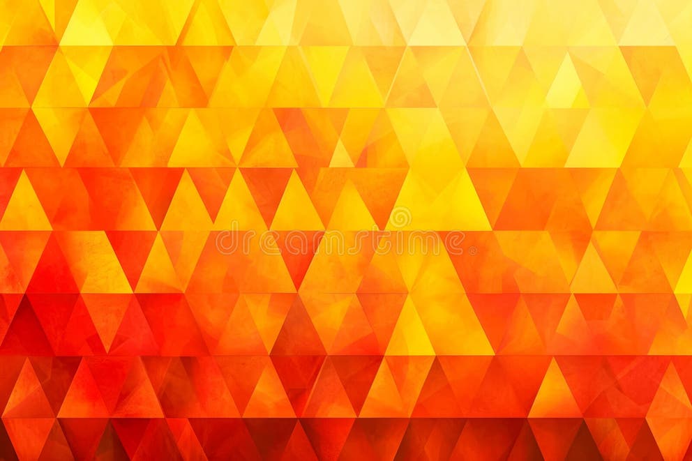 Create a Pattern of Triangles with a Gradient of Orange and Yellow ...