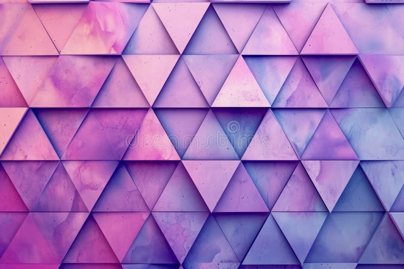 Create a Pattern of Triangles with a Gradient of Purple and Pink Colors ...