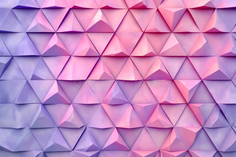 Create a Pattern of Triangles with a Gradient of Purple and Pink Colors ...