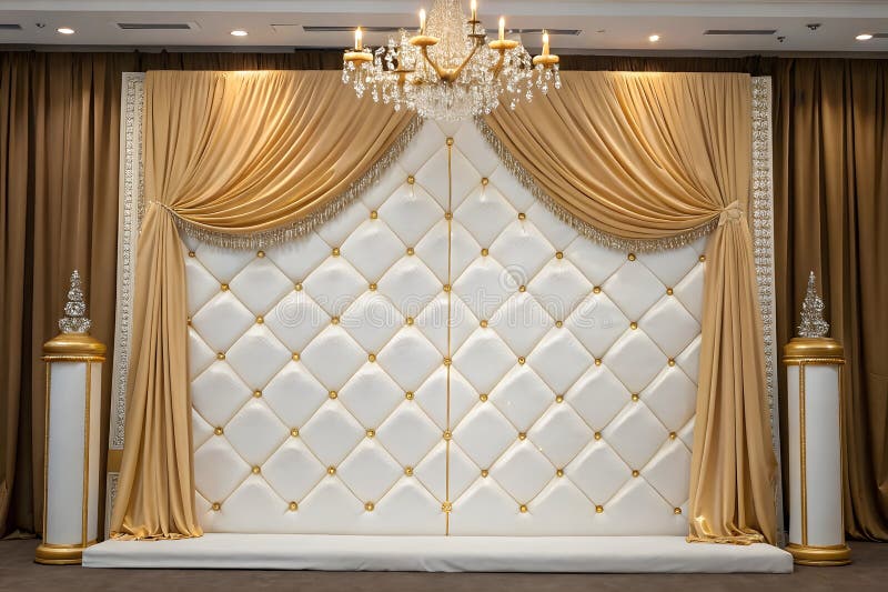 Luxurious Backdrop for a Special Event, Backdrop Should Feature a Large ...