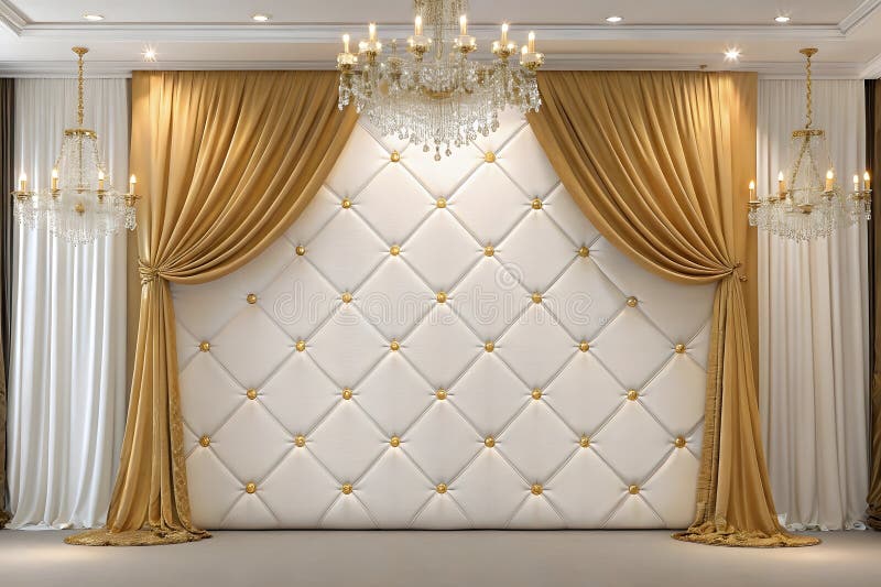 Luxurious Backdrop for a Special Event, Backdrop Should Feature a Large ...