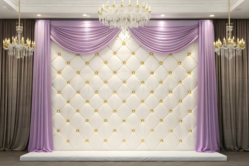 Luxurious Backdrop for a Special Event, Backdrop Should Feature a Large ...
