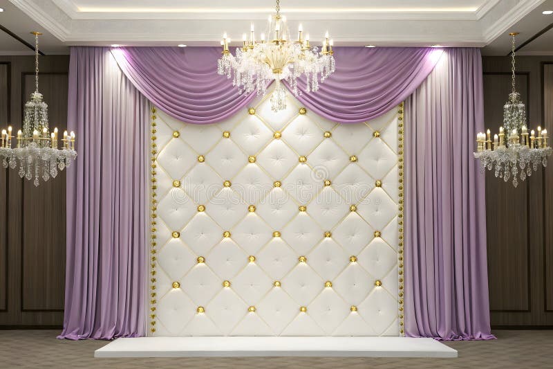 Luxurious Backdrop for a Special Event, Backdrop Should Feature a Large ...
