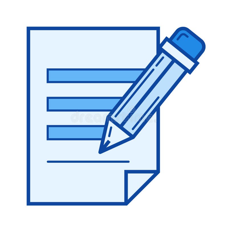 Create post line icon. stock vector. Illustration of business - 100293559