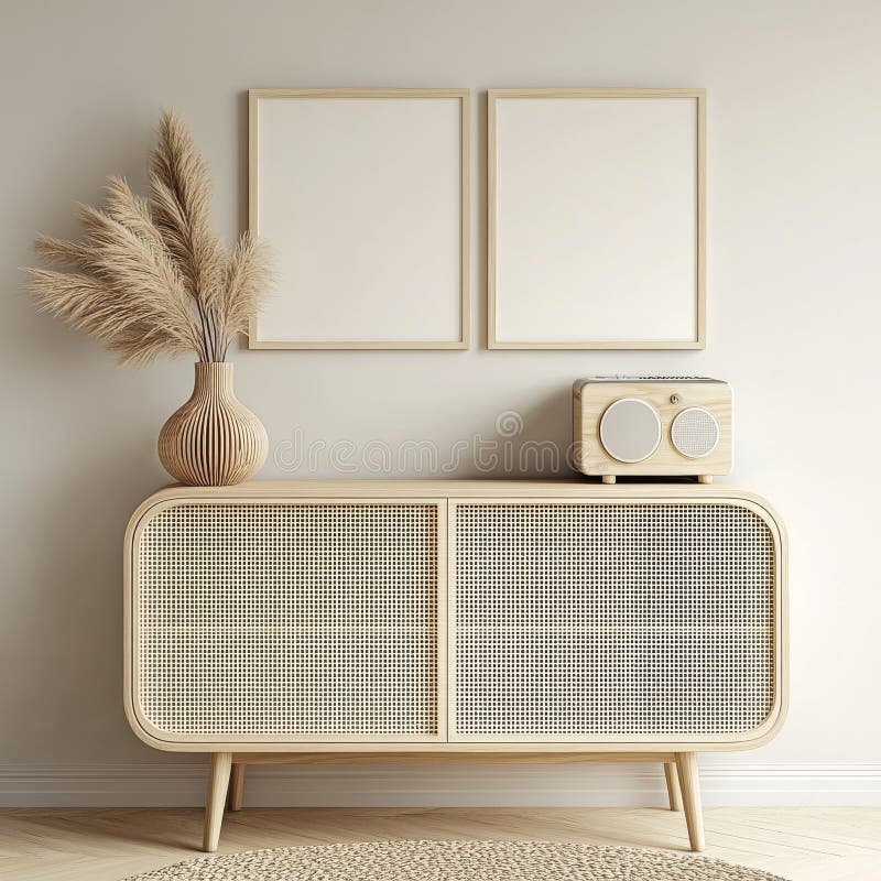 Create a Poster Frame Mock-up in a Contemporary Living Room Setting ...