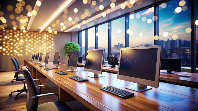 Create a Productive and Stylish Home Office a Modern Computer Room ...